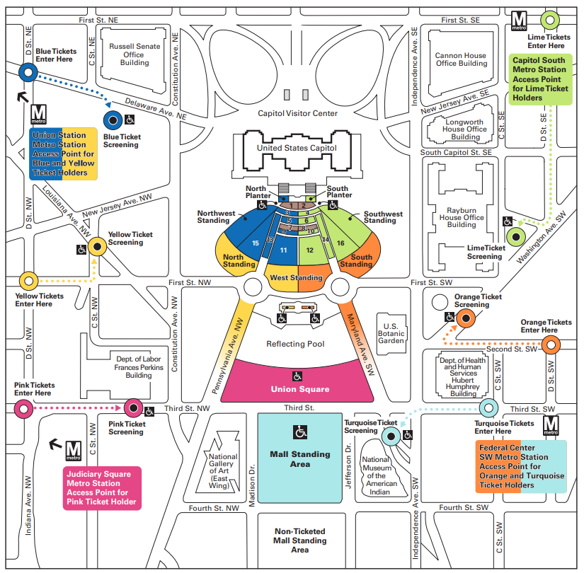 Presidential Inauguration Swearing In Ceremony Tickets